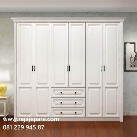 Harga Lemari Pakaian 6 Pintu Minimalis - rajajepara.com